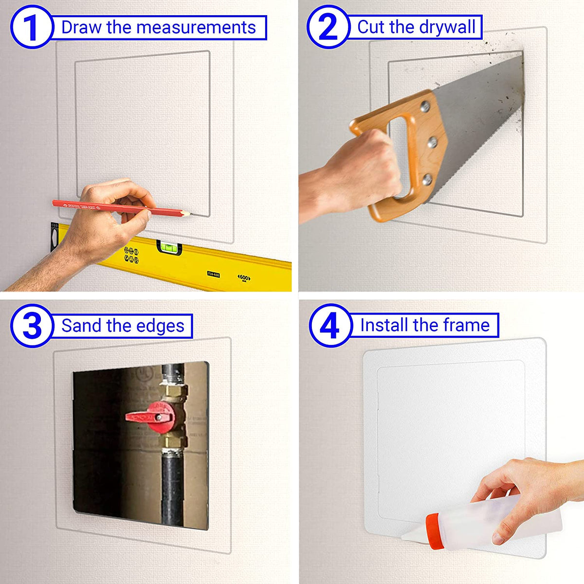 Access Panel for Drywall - 14 x 14 inch - Wall Hole Cover - Access Doo ...